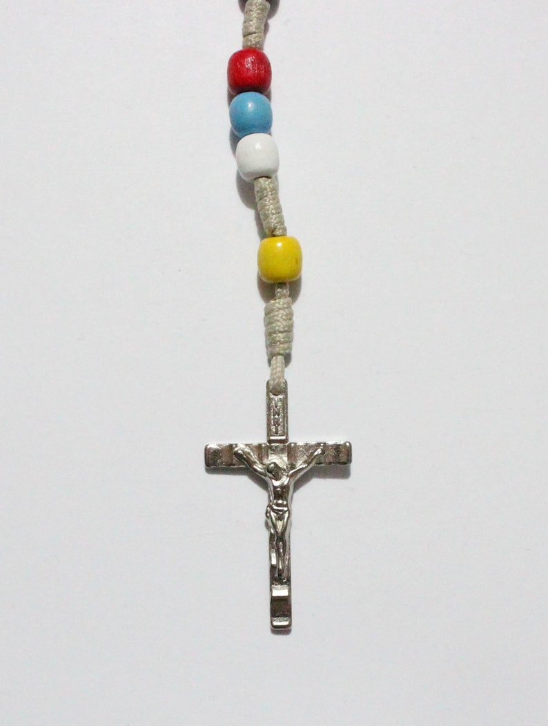 Chaplet the Holy Souls in Purgatory on Cord Rosary Made of Wood on Cord ...
