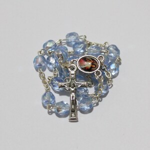 Peace Rosary of Medjugorje Crystal Glass Beads Chaplet of Peace ...