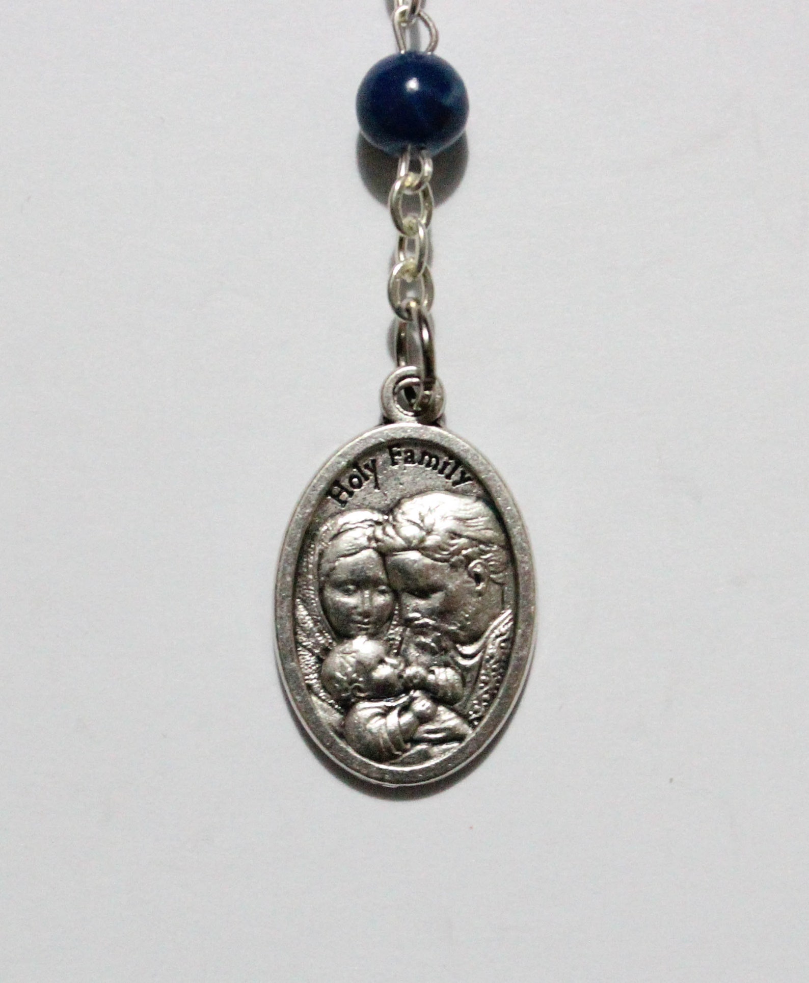 Chaplet of St. Joseph Rosary of Saint Joseph Blue Glass Beads | Etsy