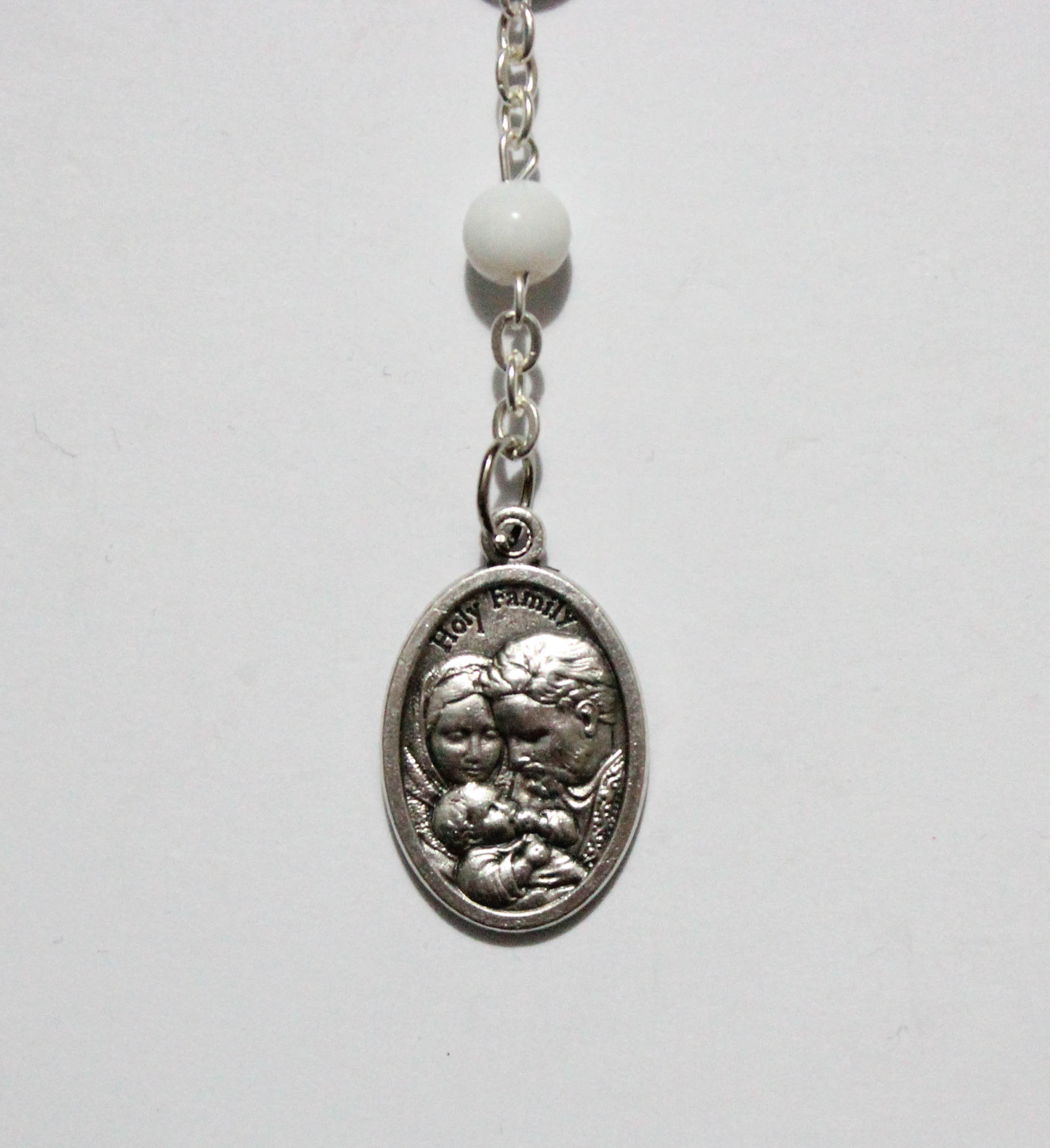 Chaplet of St. Joseph, Rosary of Saint Joseph Glass Beads on Chain ...