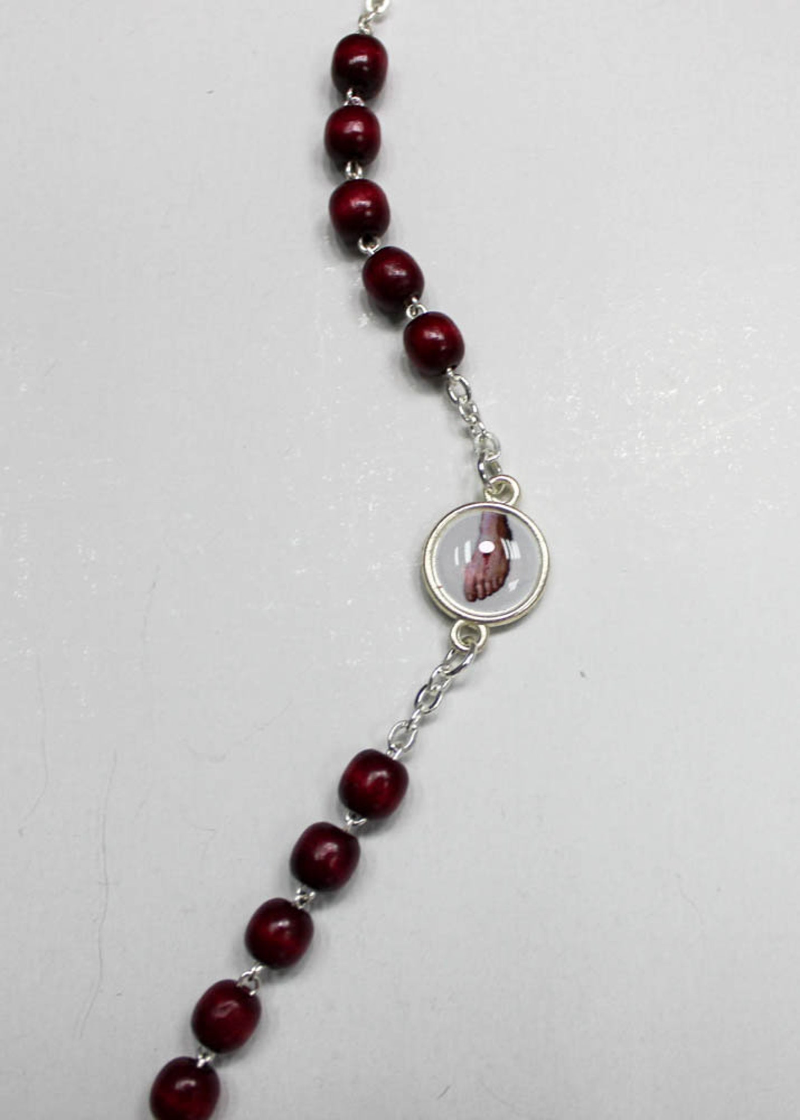 Chaplet of the Five Holy Wounds of Jesus Christ, Rosary Made of Wood ...