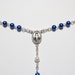 Chaplet of St. Joseph, Rosary of Saint Joseph Blue and White Beads on ...
