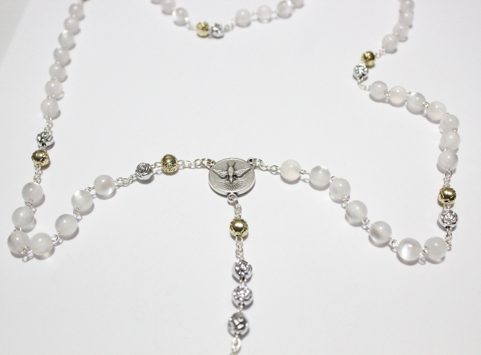 Chaplet of the Holy Spirit, the Rosary of the Holy Spirit on Chain ...