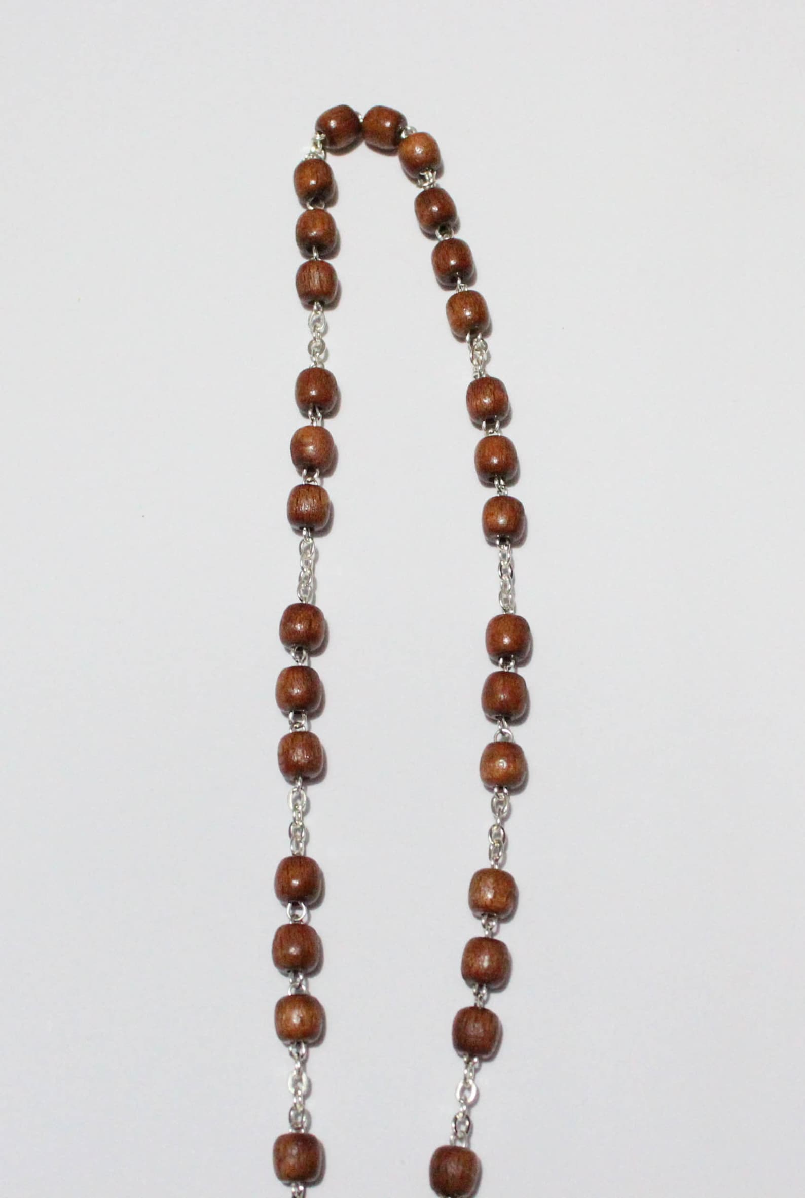 Chaplet of St. Anthony Wood Beads on Chain, St. Anthonys Rosary ...