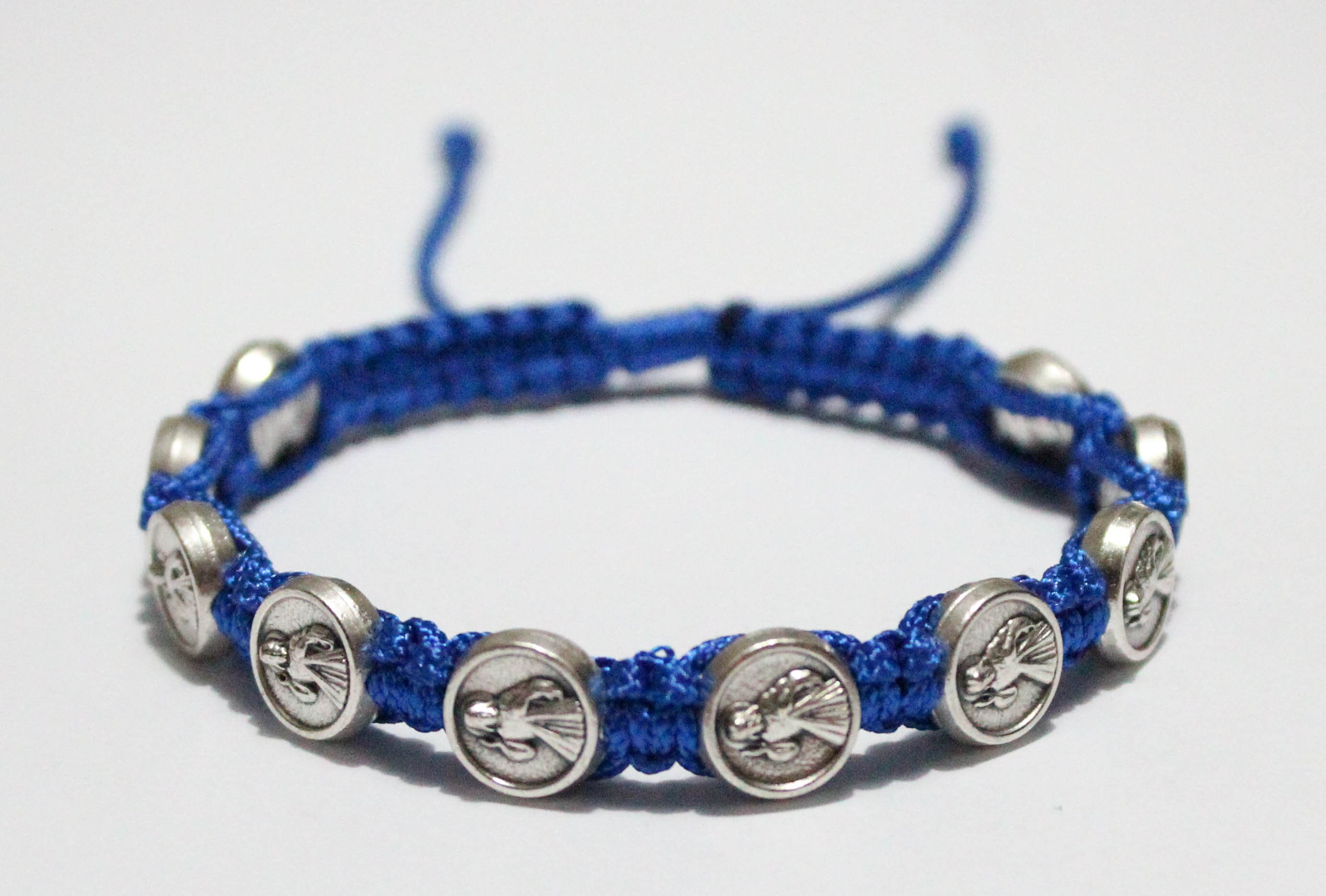 Jesus Divine Mercy Bracelet Metal Medal on Cord Jesus Divine - Etsy