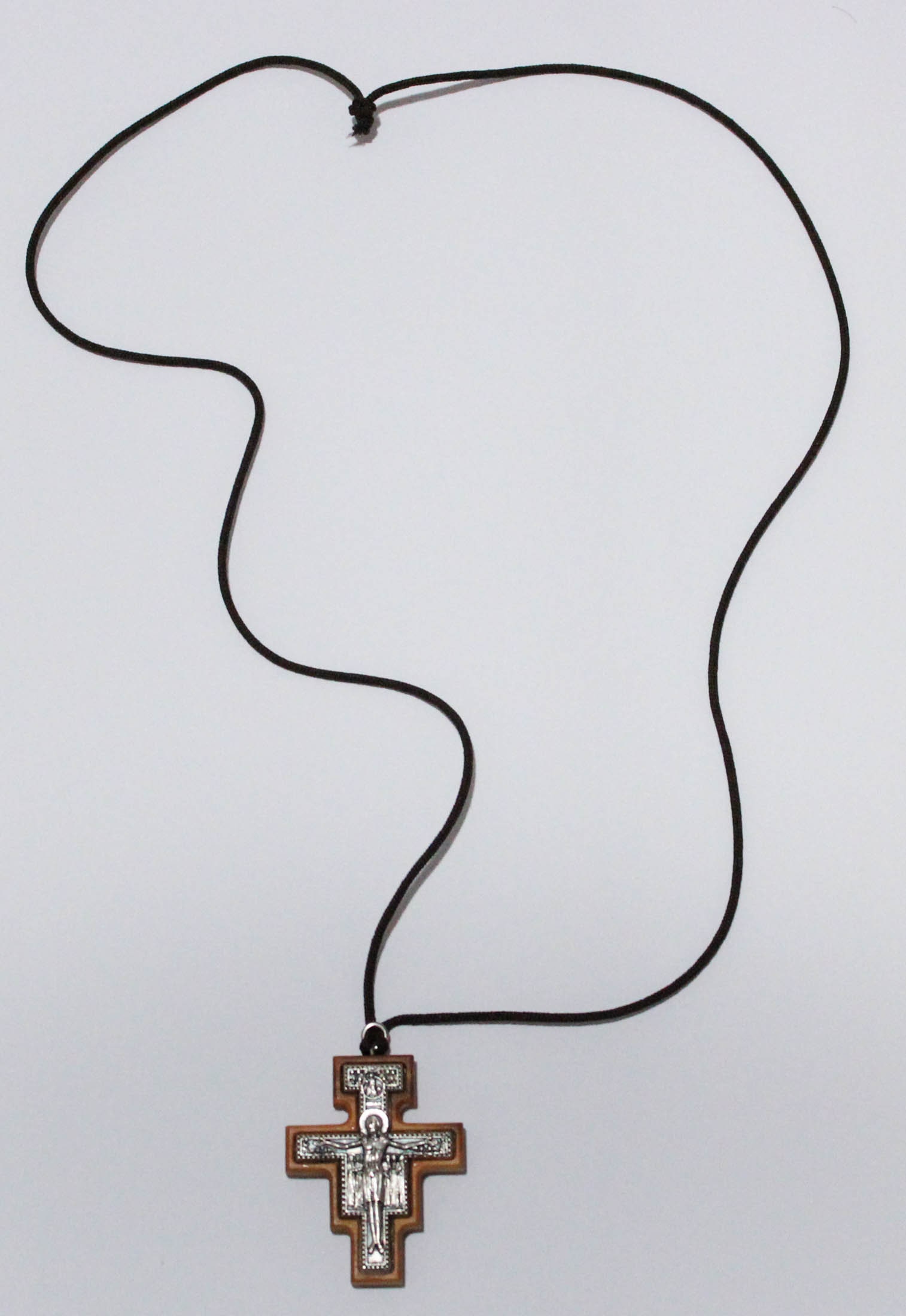 The San Damiano Cross Made of Olive Wood and Metal on Brown - Etsy