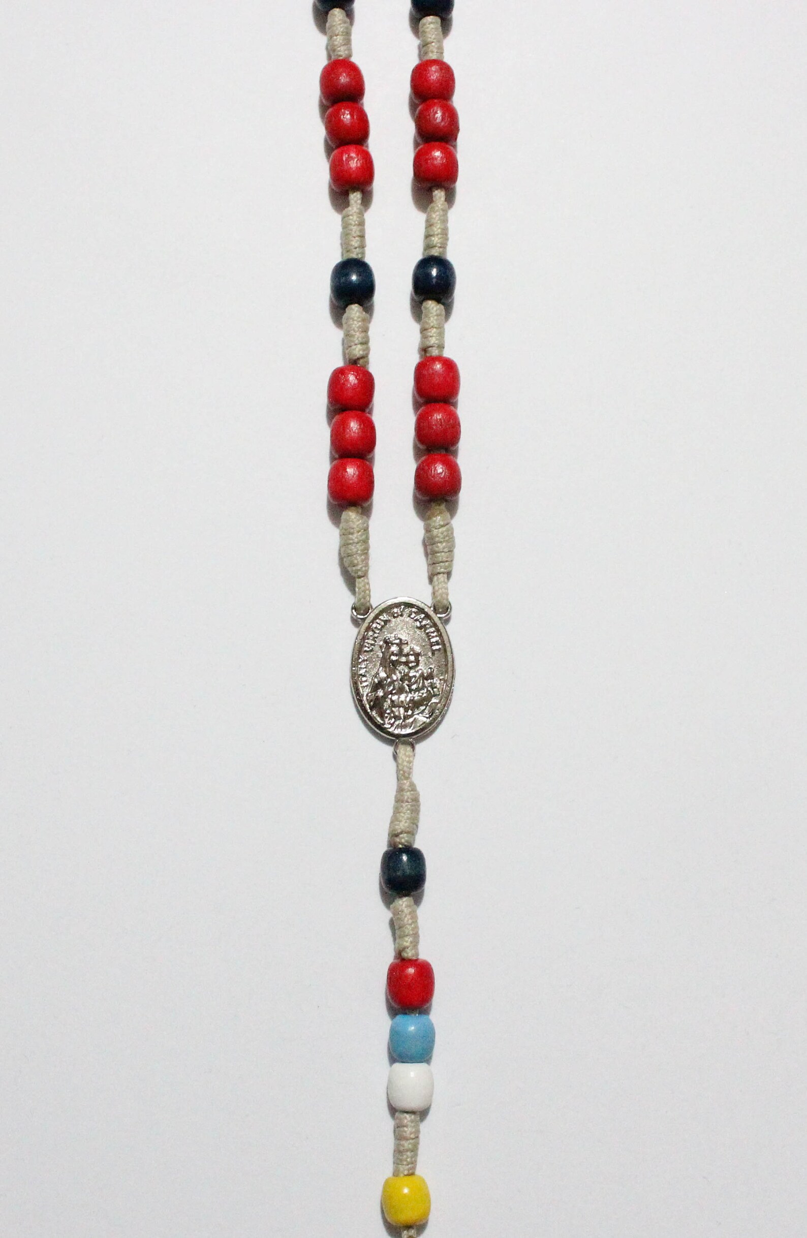 Chaplet the Holy Souls in Purgatory on Cord Rosary Made of Wood on Cord ...