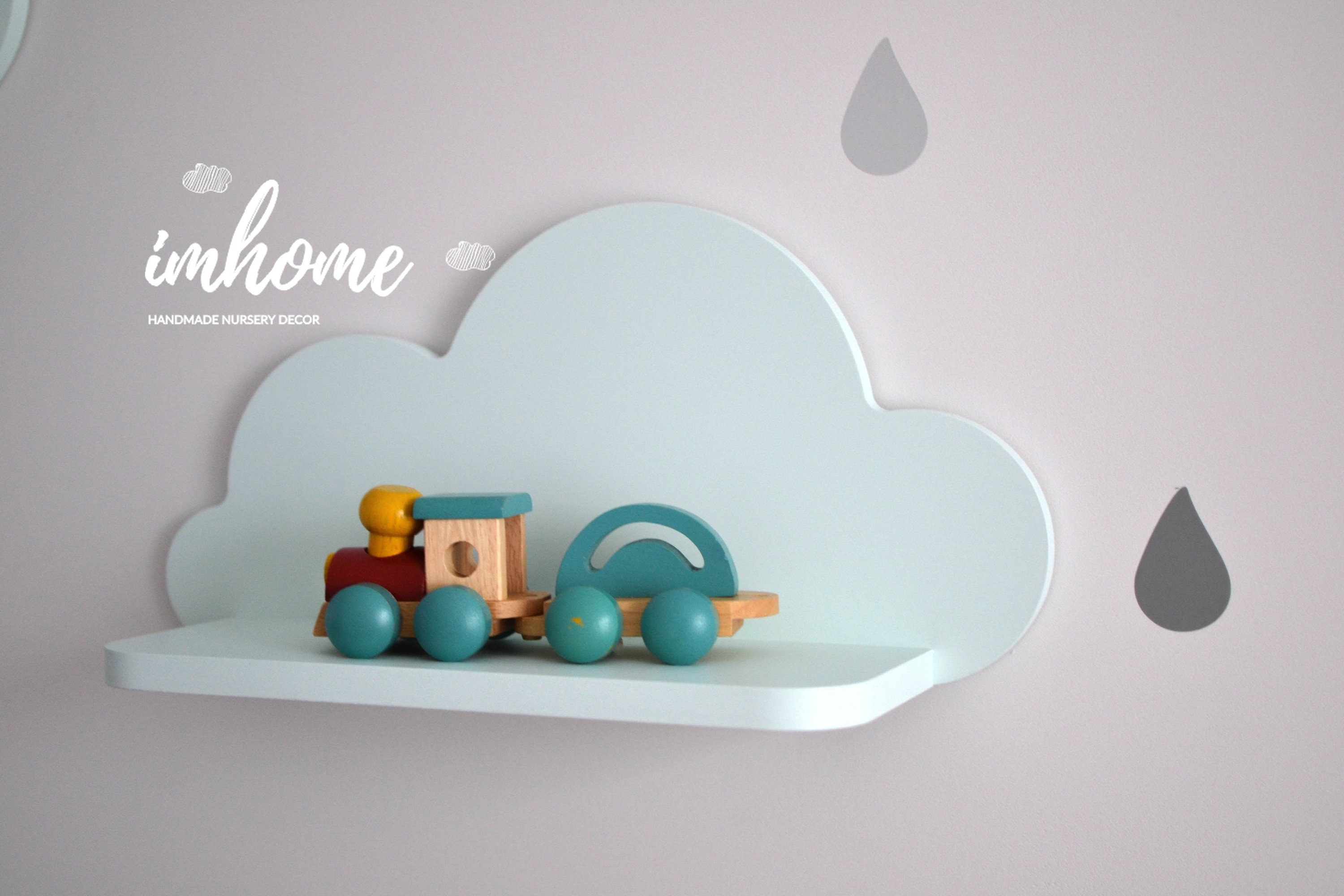 Cloud Wall Shelf White Shelf Small Cloud Shelves Kids | Etsy