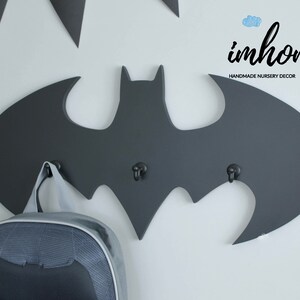 Batman Hanger Key Holder Coat Rack Wall Hanger Batman - Etsy