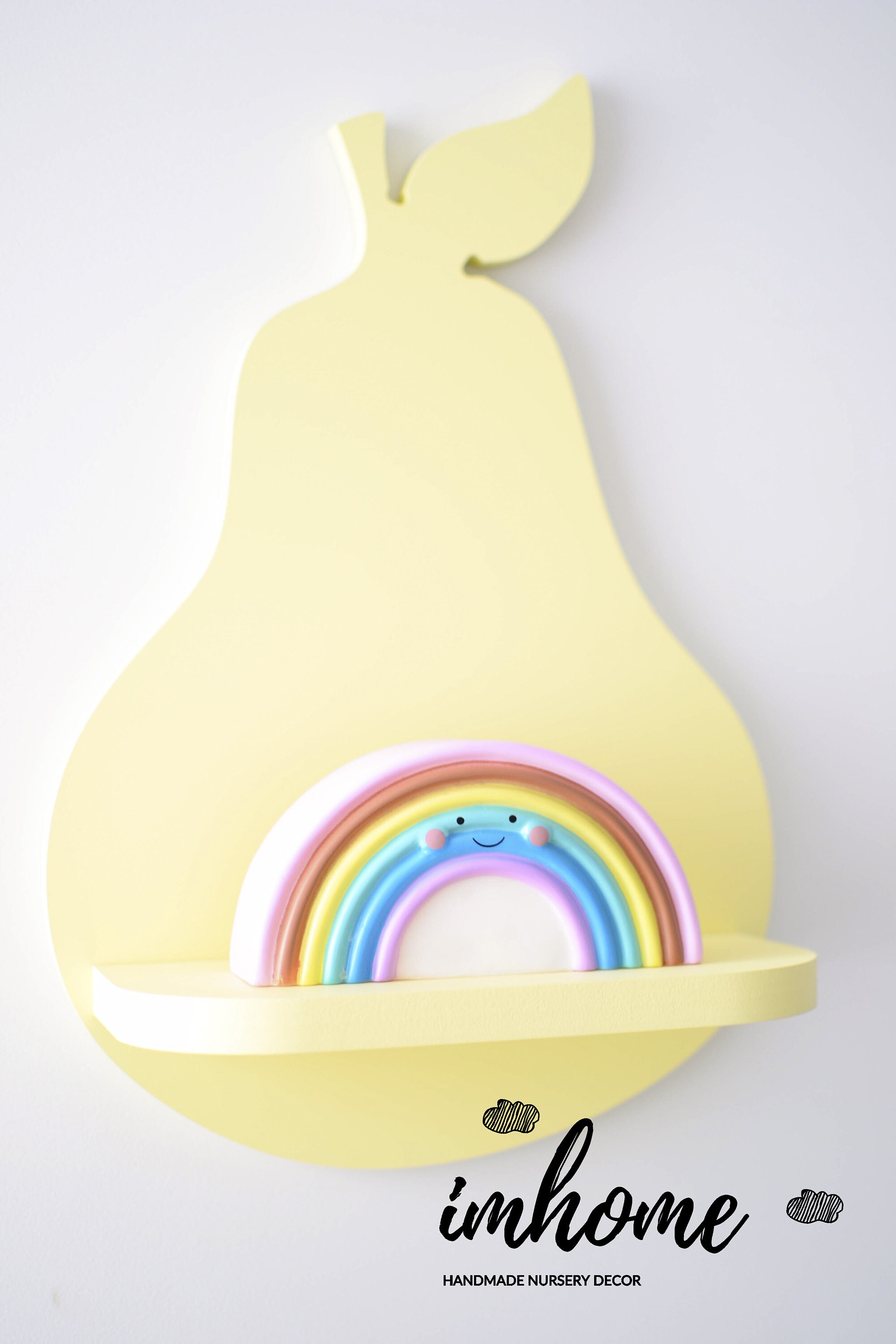 Shelf for Baby Nursery Pear Shelf Kids Room Wall - Etsy