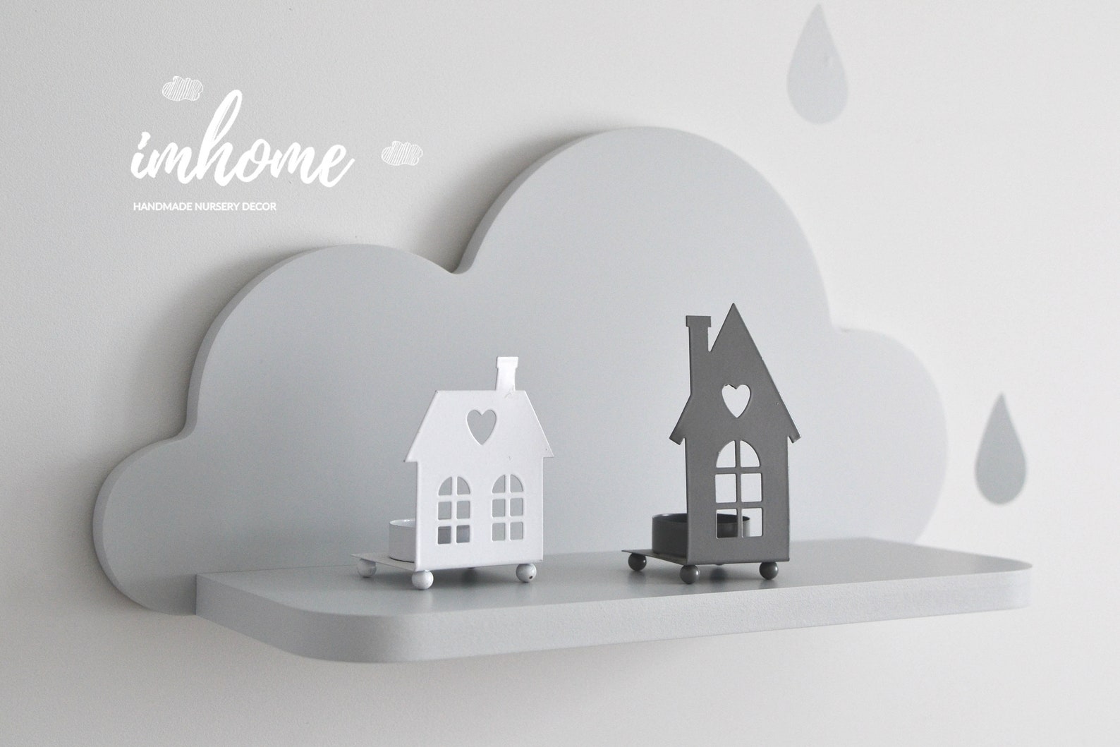 Cloud Wall Shelf White Shelf Small Cloud Shelves Kids - Etsy