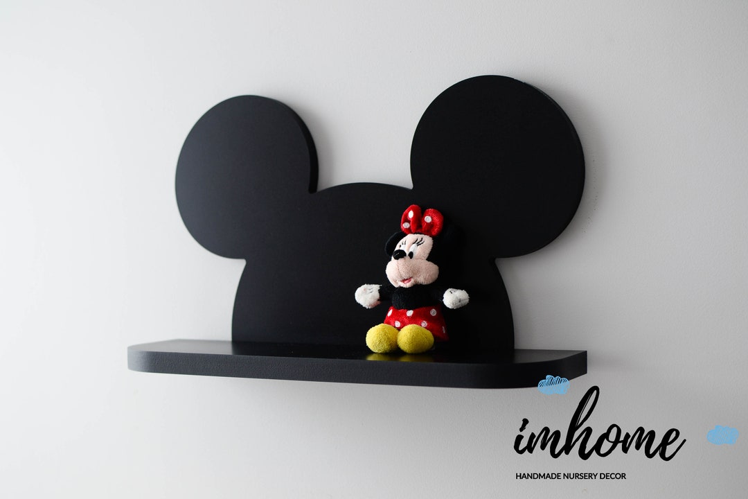 Mickey Mouse Shelf, Shelf for Baby Nursery, Kids Room, Wall Decorations ...