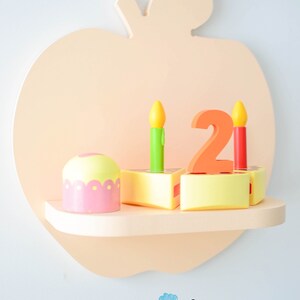 Shelf for Baby Nursery, Apple Shelf, Kids Room, Wall Decorations ...