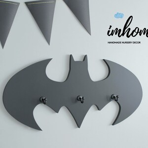 Batman Hanger Key Holder Coat Rack Wall Hanger Batman - Etsy