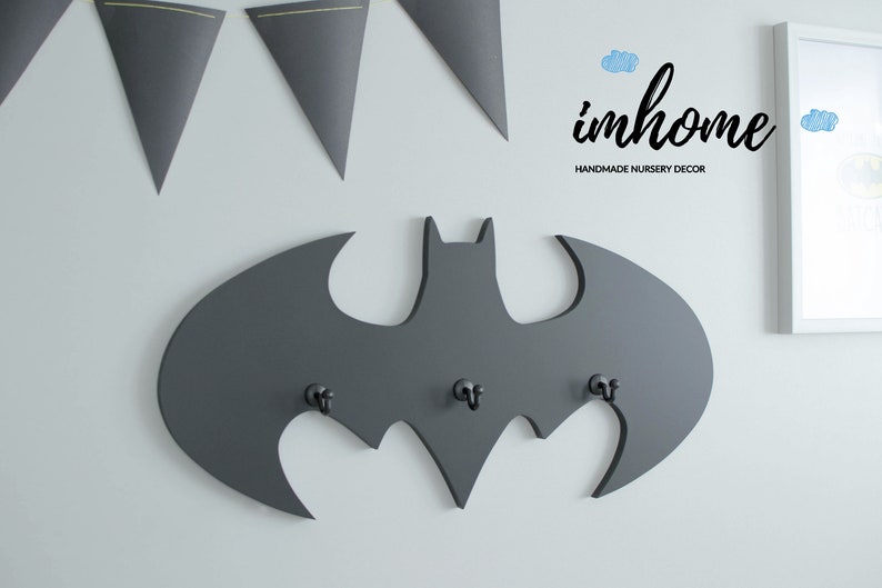 Batman Hanger Key Holder Coat Rack Wall Hanger Batman | Etsy