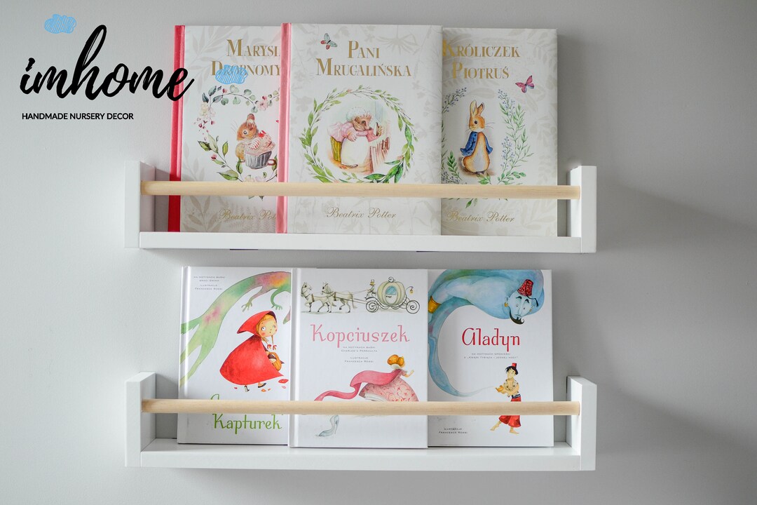 Book Shelf, Book Ledge, Floating Shelf, Picture Ledge, Kids Room ...