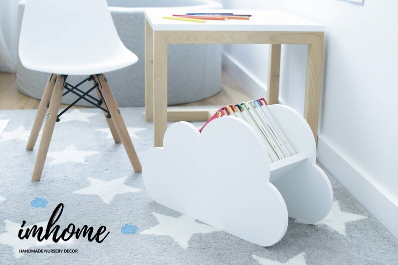 Cloud Bookcase Children Bookcase Cloud Book Caddy for Kids | Etsy