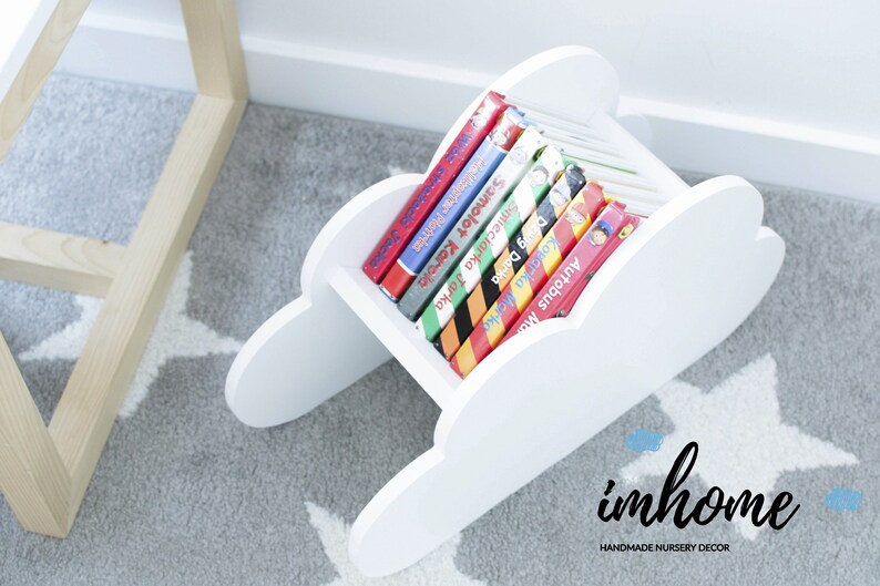 Cloud Bookcase Children Bookcase Cloud Book Caddy for Kids | Etsy