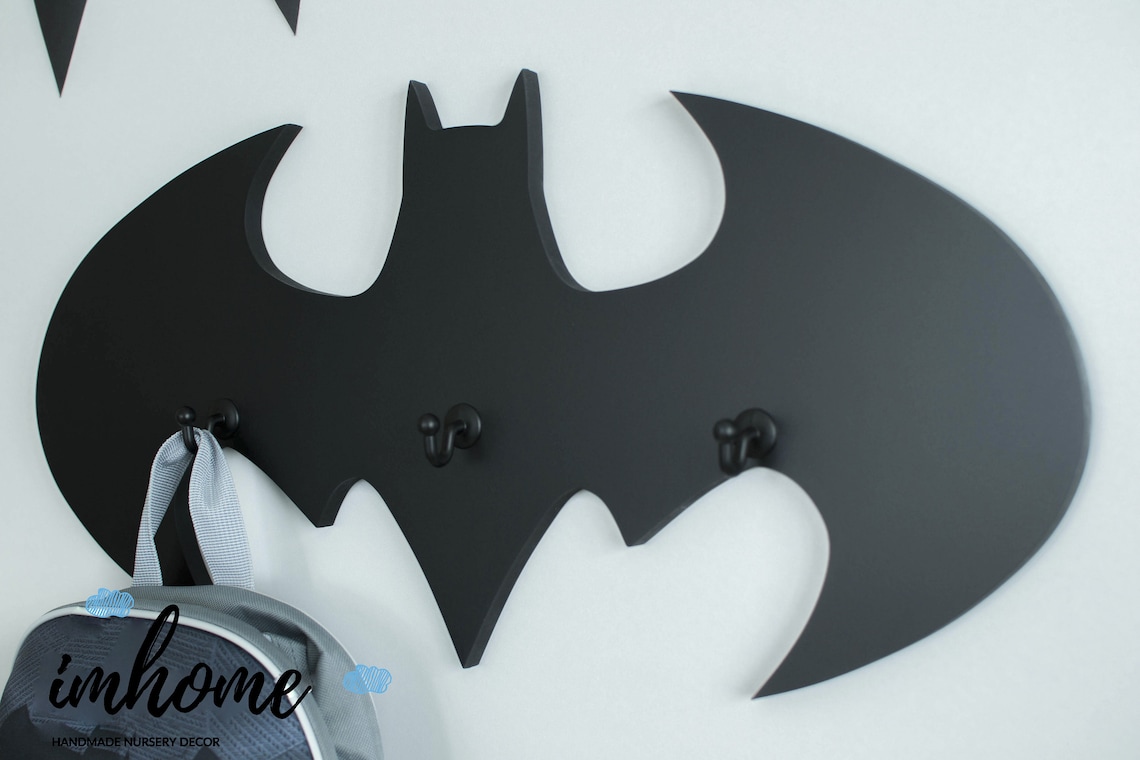 Batman Hanger Key Holder Coat Rack Wall Hanger Batman - Etsy