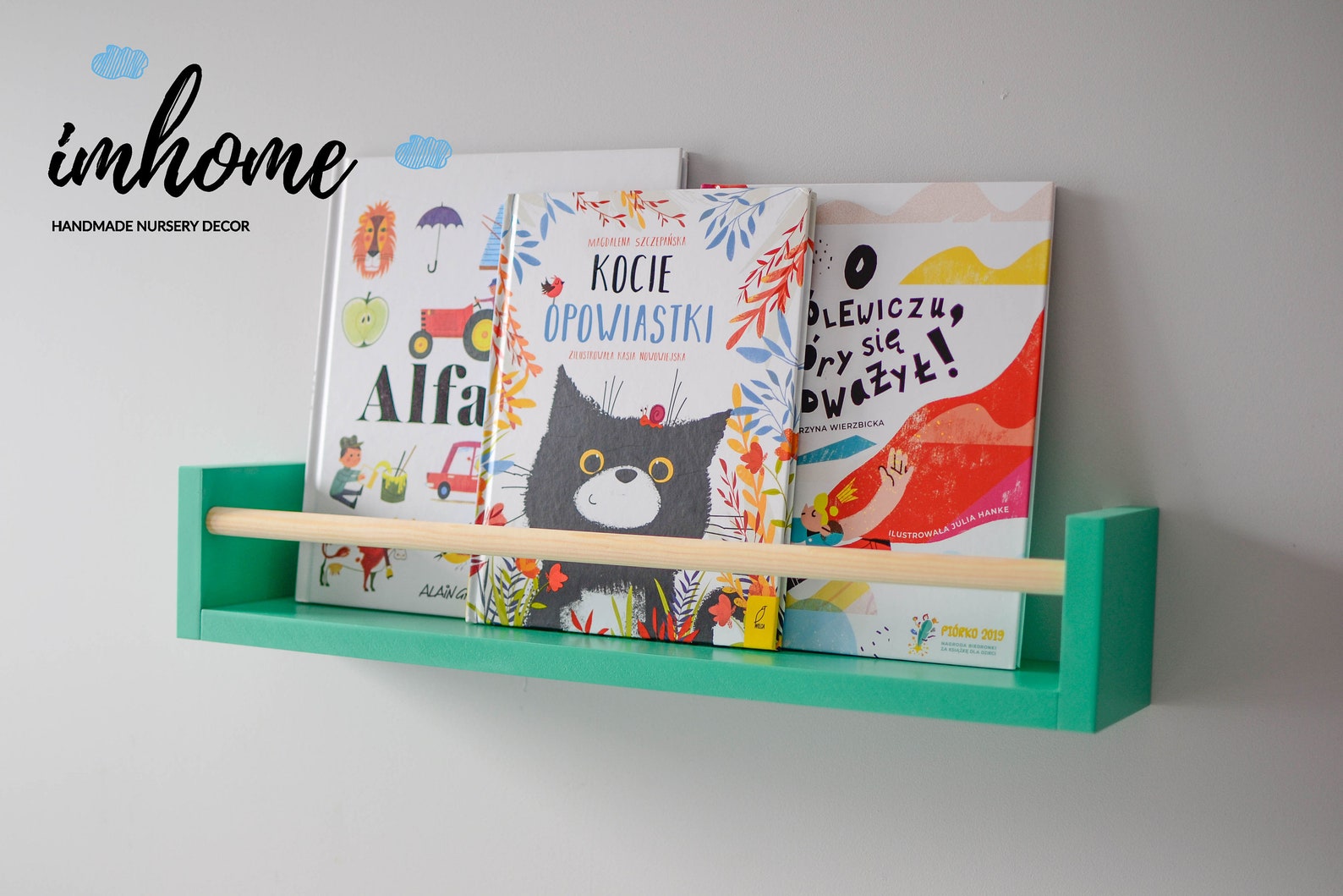 Book Shelf, Book Ledge, Floating Shelf, Picture Ledge, Kids Room ...