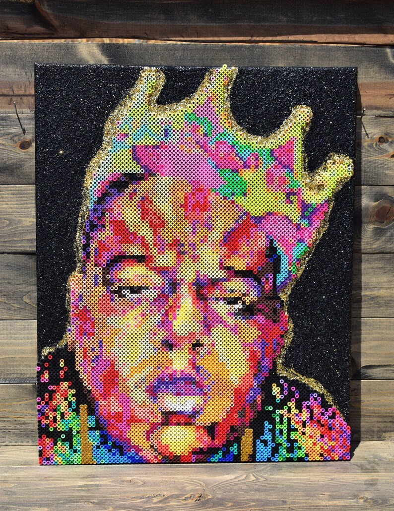 Big Perler Perler Beads on Canvas Perler Beads on Canvas | Etsy