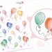 Balloon Stickers Party Planner Stickers Birthday Planner - Etsy