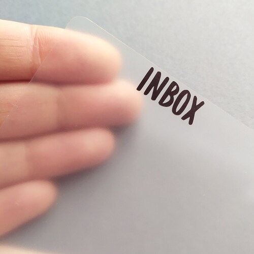 Custom Frosted PVC Planner Dividers Black Vinyl Ring & Disc | Etsy