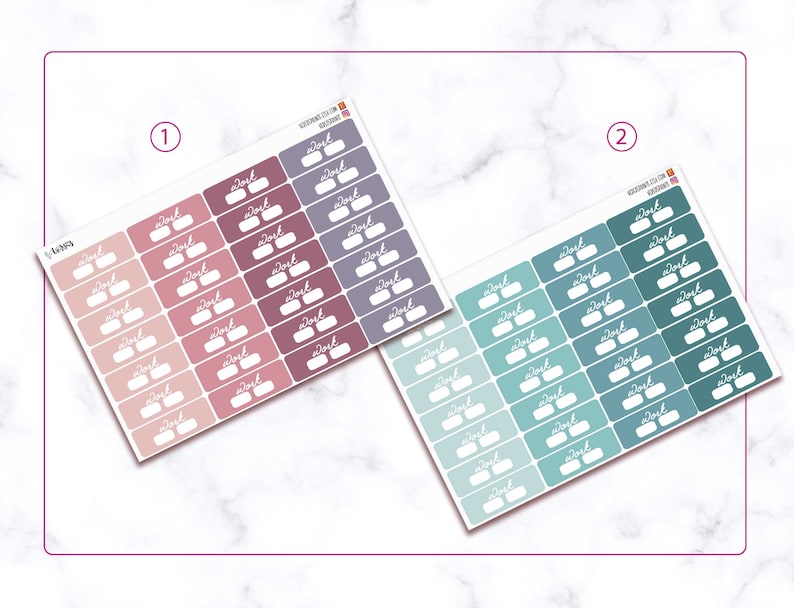 Work Schedule Planner Stickers, Work Shift Basic Labels, Daily ...