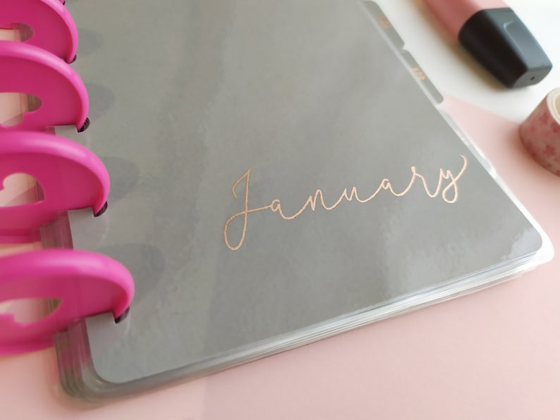 Monthly Planner Dividers for Ring & Disc Planners Set of 12 - Etsy