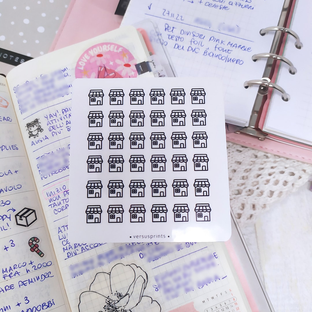 Clear Shopping Stickers, Online Shop Icons, Grocery Store Mini Stickers ...