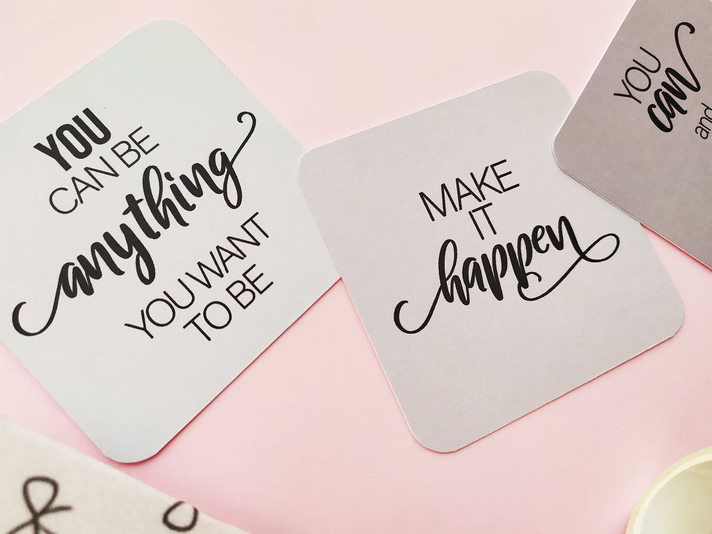 Planner Cards, Journaling Cards, Inspirational Stationery, Neutral ...