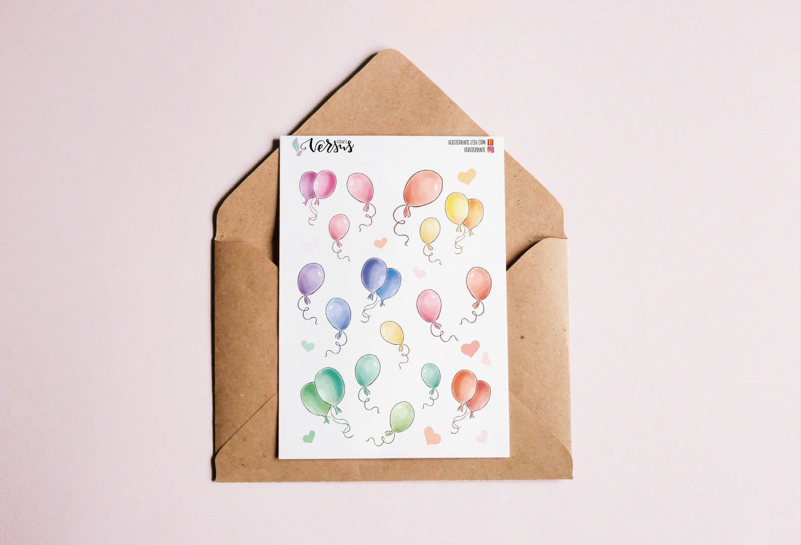 Balloon Stickers Party Planner Stickers Birthday Planner - Etsy