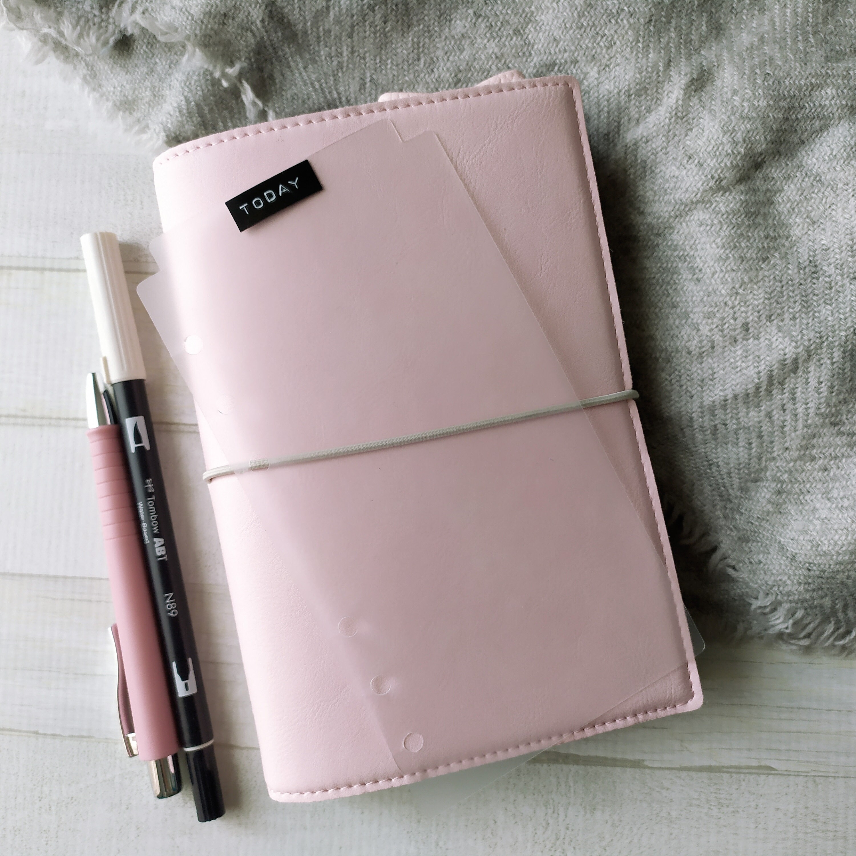 Today Planner Bookmark, Frosted PVC Page Marker, Clear Embossed ...