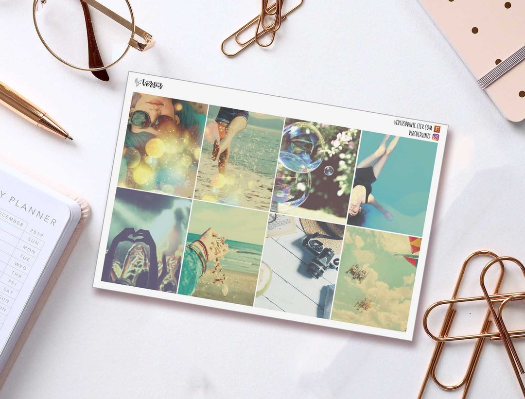 Relax Planner Stickers, Summer Full Boxes Stickers, Free Time ...