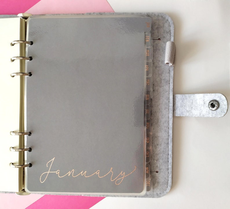 Monthly Planner Dividers for Ring & Disc Planners Set of 12 - Etsy