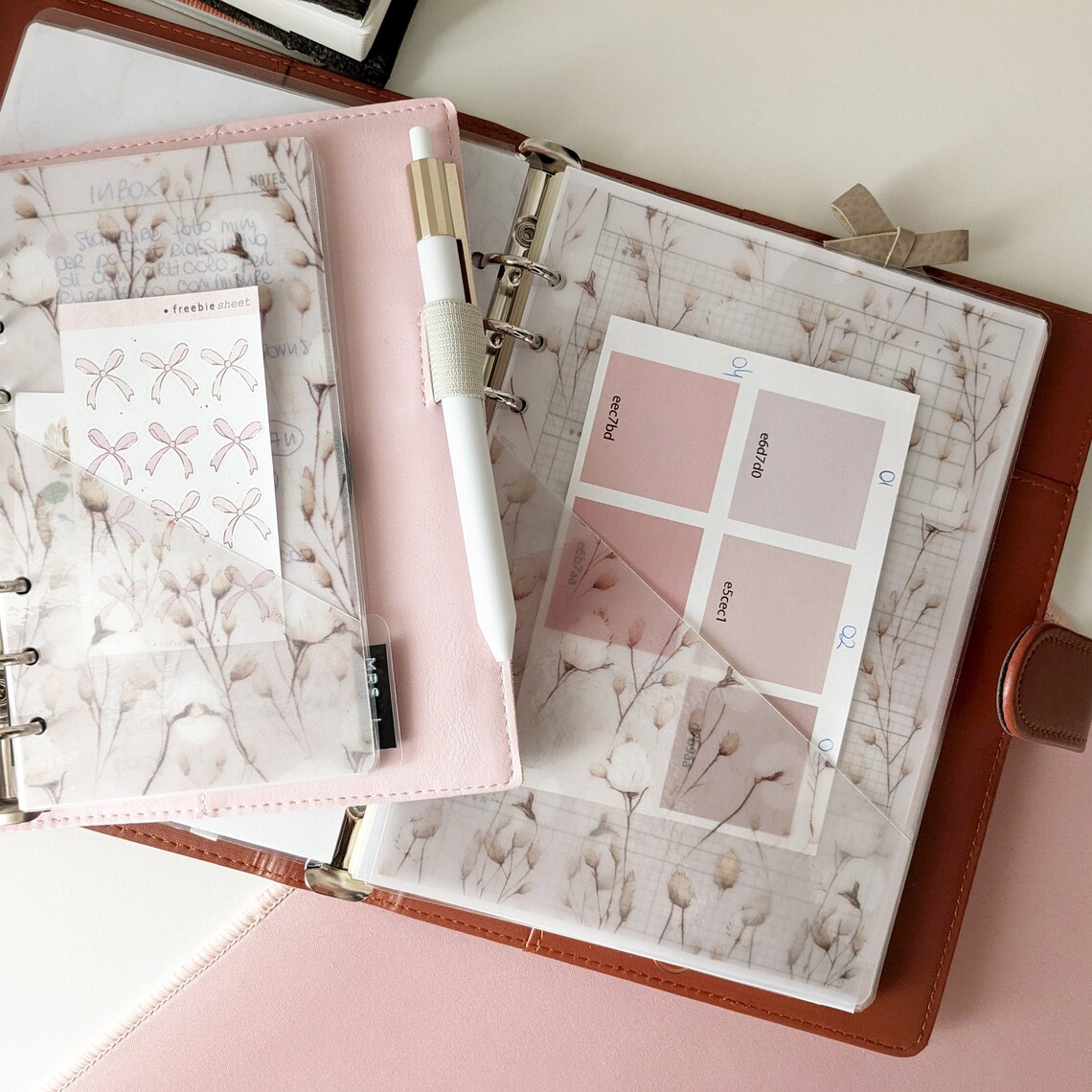 Dashboard Pocket in Vellum Paper for Ring Planners, A5, Personal, A6 ...