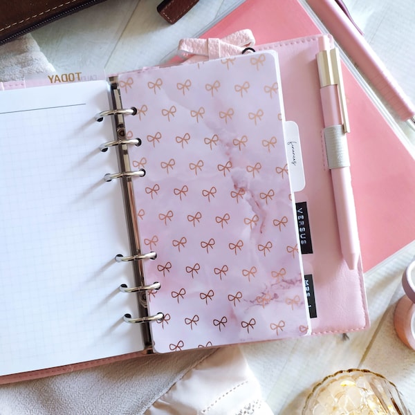 Rose Gold Dashboard for A5 Planner - Etsy