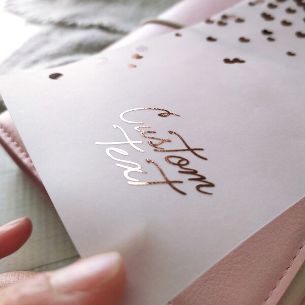 Rose Gold Dashboard for A5 Planner - Etsy