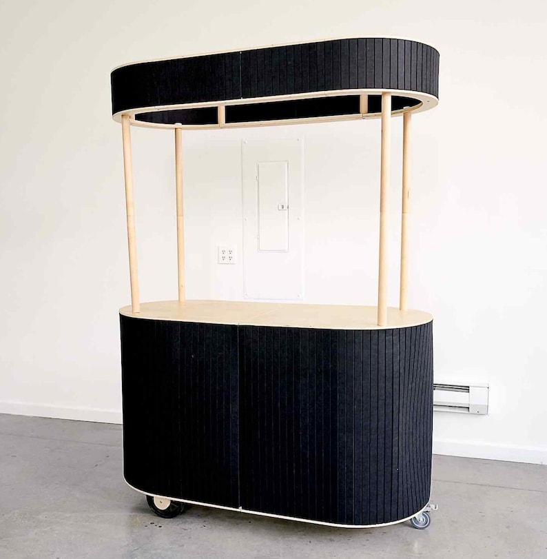 Collapsible Guest Services Stand Cabinet Custom Mobile Cart Pop up ...