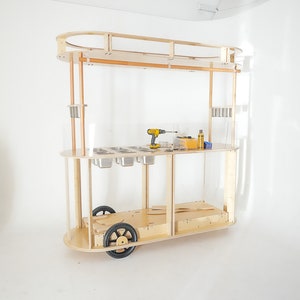 Carrello; POP UP CART, Modern Food + Beverage Cart, Mobile Bar, Display ...
