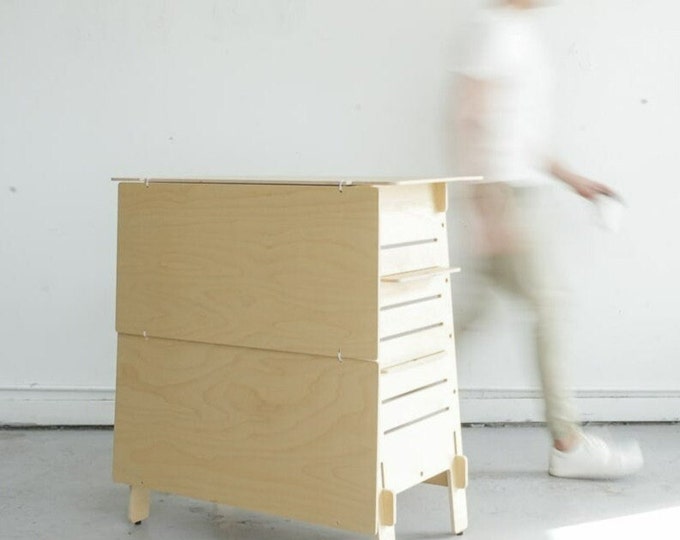 Checkout Kiosk Counter, Portable, Collapsible Display Counter With ...