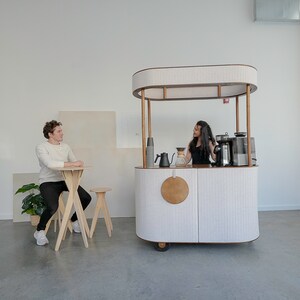 Mobile Cart, Pop up Bar Cart, Modern Food Beverage Cart, Mall Kiosk ...
