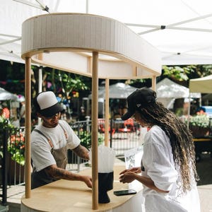 Mobile Cart, Pop up Bar Cart, Modern Food + Beverage Cart, Mall Kiosk ...