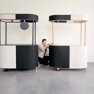 Customizable Mobile Coffee Cart, Popup Bar Car Modern Food Beverage ...