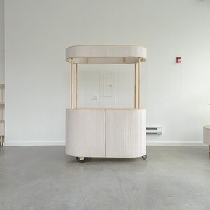 Mobile Cart, Pop up Bar Cart, Modern Food + Beverage Cart, Mall Kiosk ...