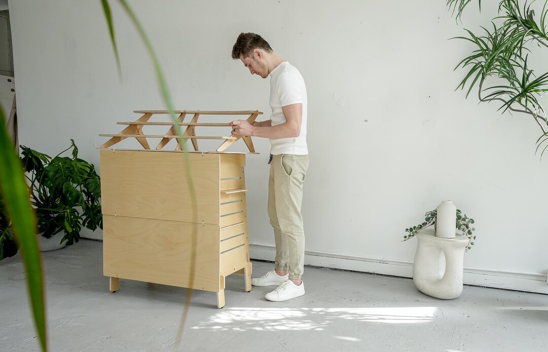 Checkout Kiosk Counter, Portable, Collapsible Display Counter With ...