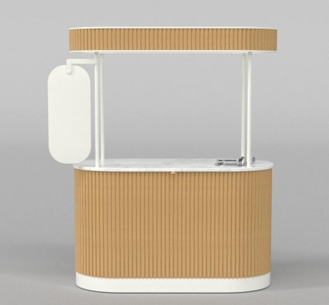 Custom Coffee Service Catering Hand Push Cart Made to Order - Etsy