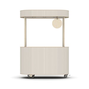 Mobile Cart, Pop up Bar Cart, Modern Food Beverage Cart, Mall Kiosk ...