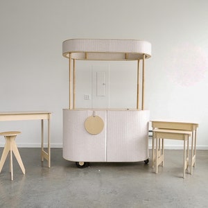 Mobile Cart, Pop up Bar Cart, Modern Food Beverage Cart, Mall Kiosk ...