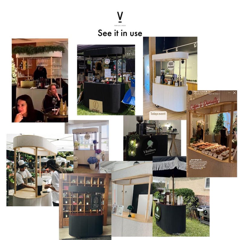 Collapsible Guest Services Stand Cabinet Custom Mobile Cart Pop up ...